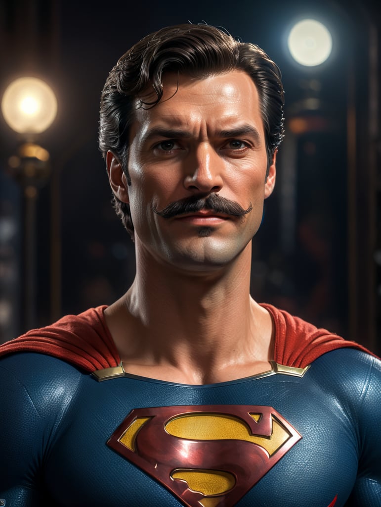 Premium Free ai Images | portrait superman with mario bros clothes and ...