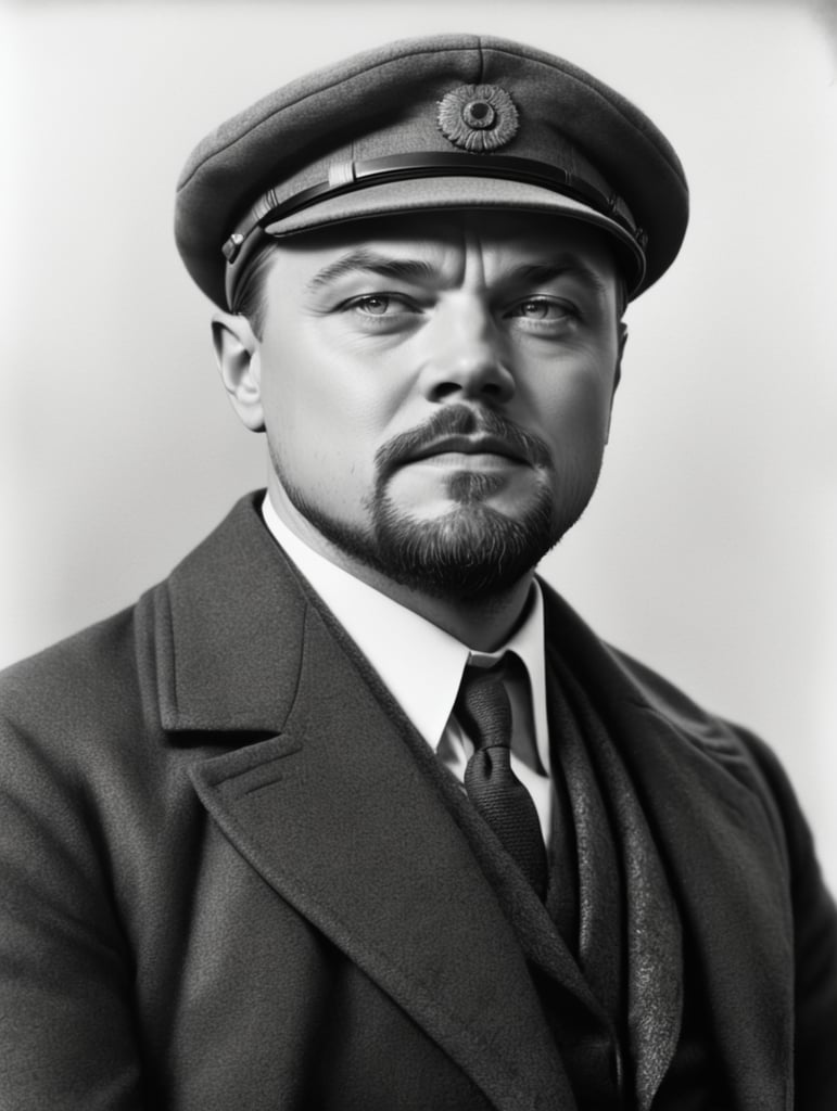 Premium Free ai Images | closeup portrait of balding leonardo dicaprio ...