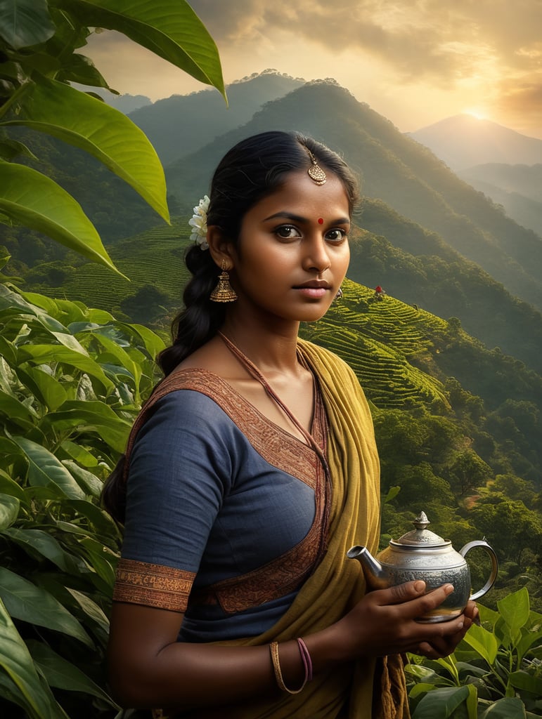 Lumenor AI Image Generation - portrait of young dusky and beautiful ...