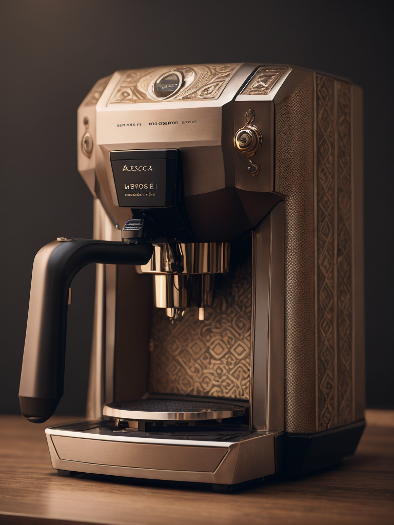 Lumenor AI Image Generation - aztec coffee machine