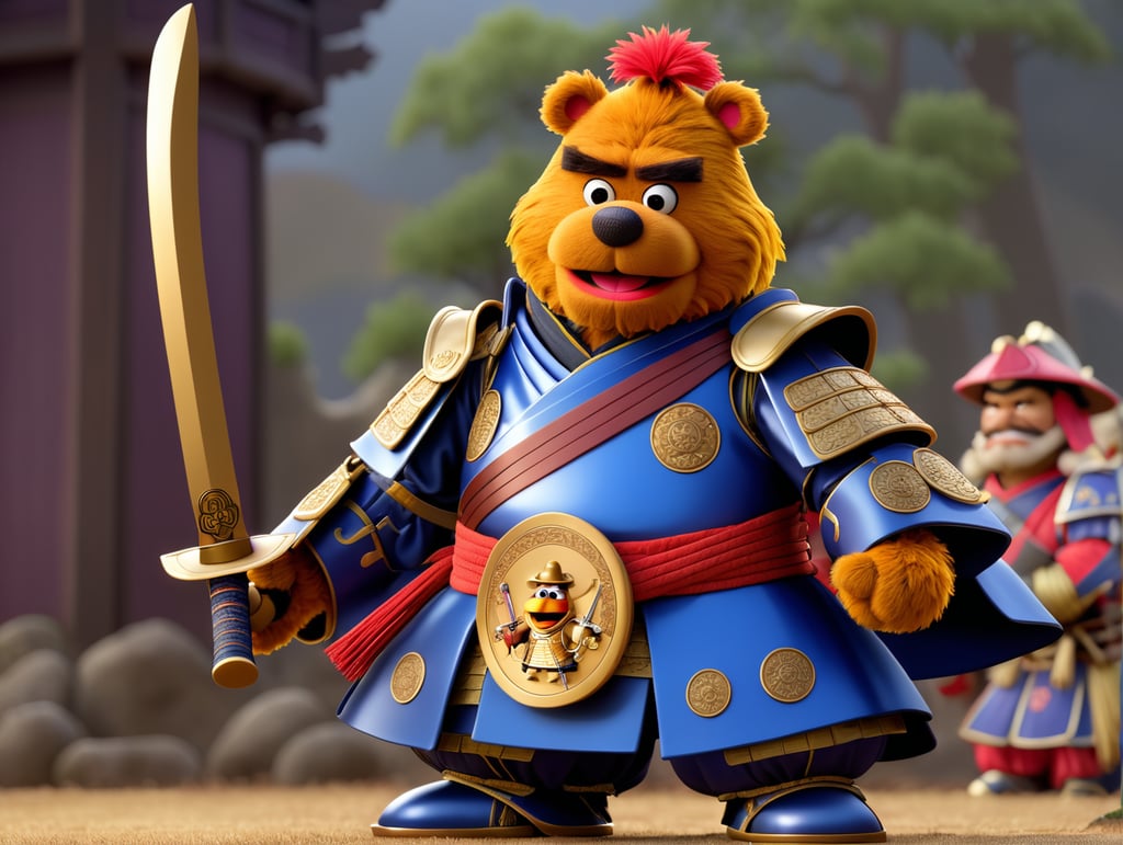 Premium Free ai Images | fozzie the bear from jim hensons muppets ...