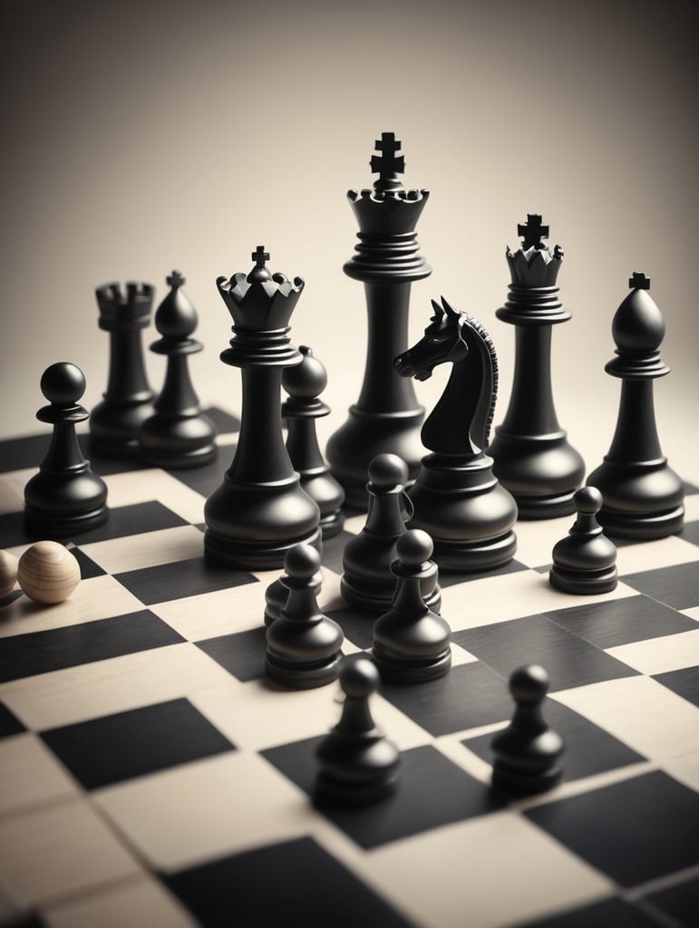 Premium Free ai Images | an image of chessboard or chess pieces moving ...