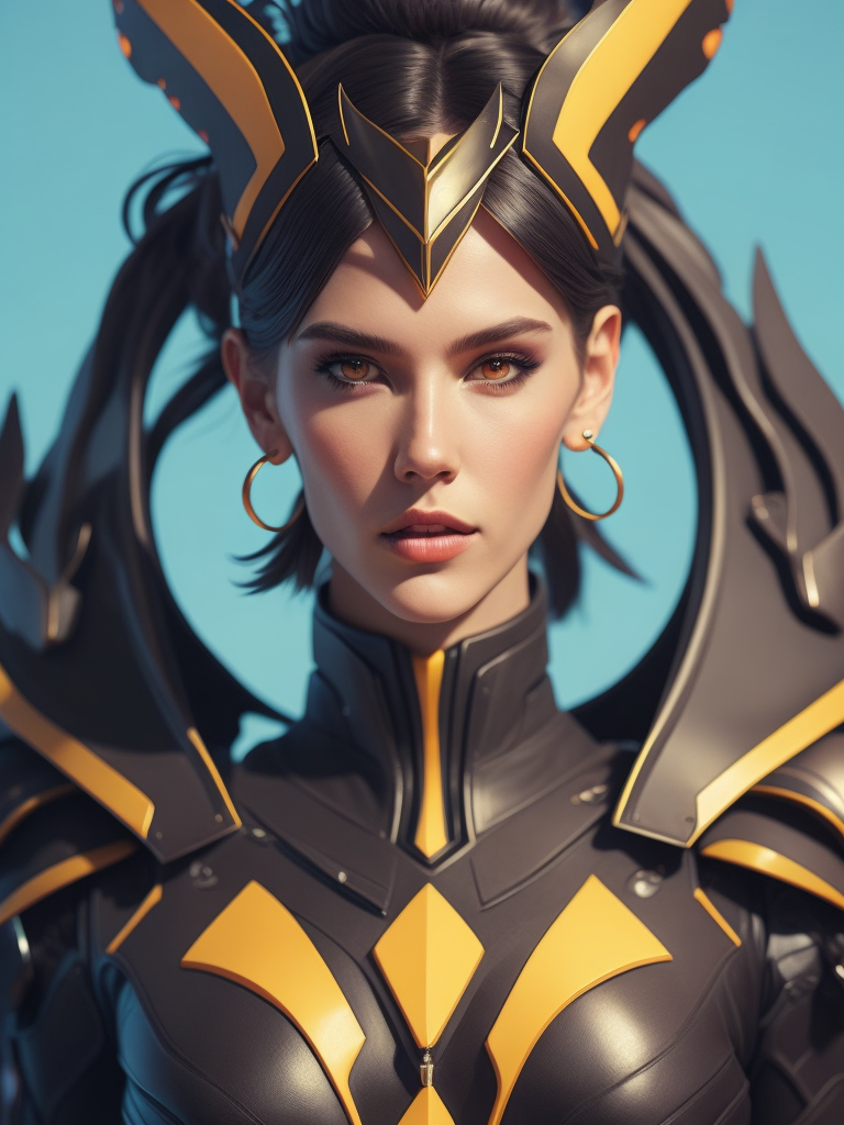 Lumenor AI Image Generation - overwatch character goddess by jimmy marble