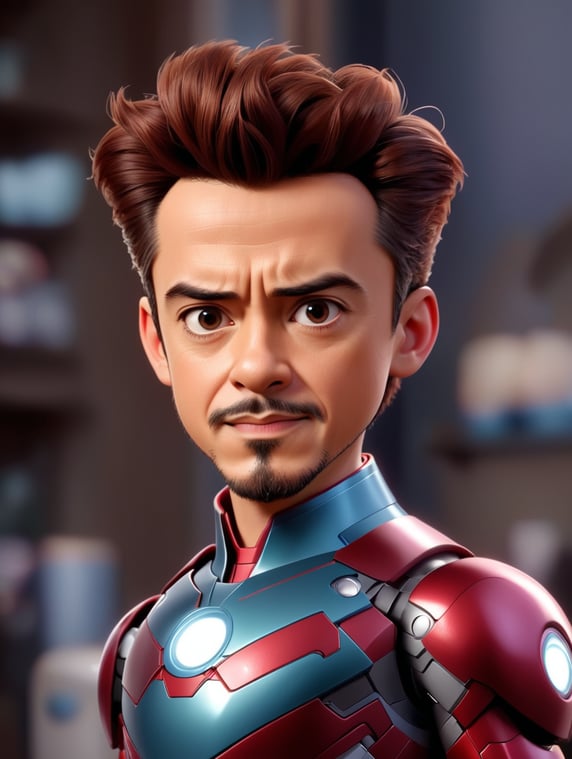 Premium Free ai Images | tony stark younger versions
