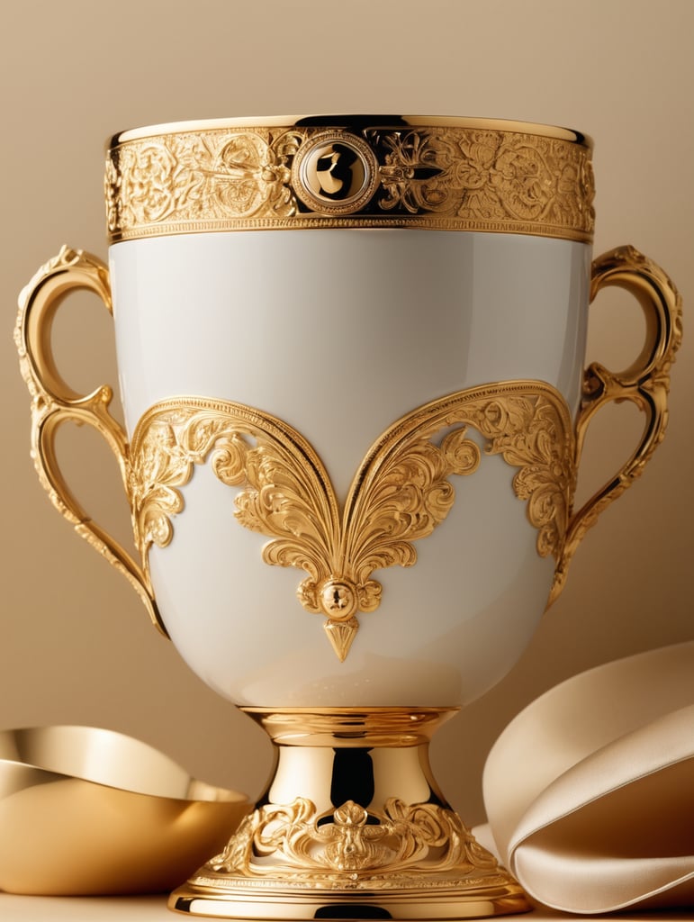 Premium Free ai Images | golden grail cup on the cover of vogue