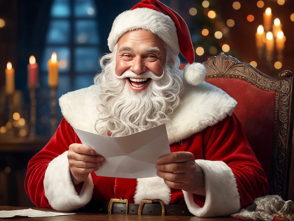 Premium Free ai Images | portrait of santa claus smiling one tooth ...