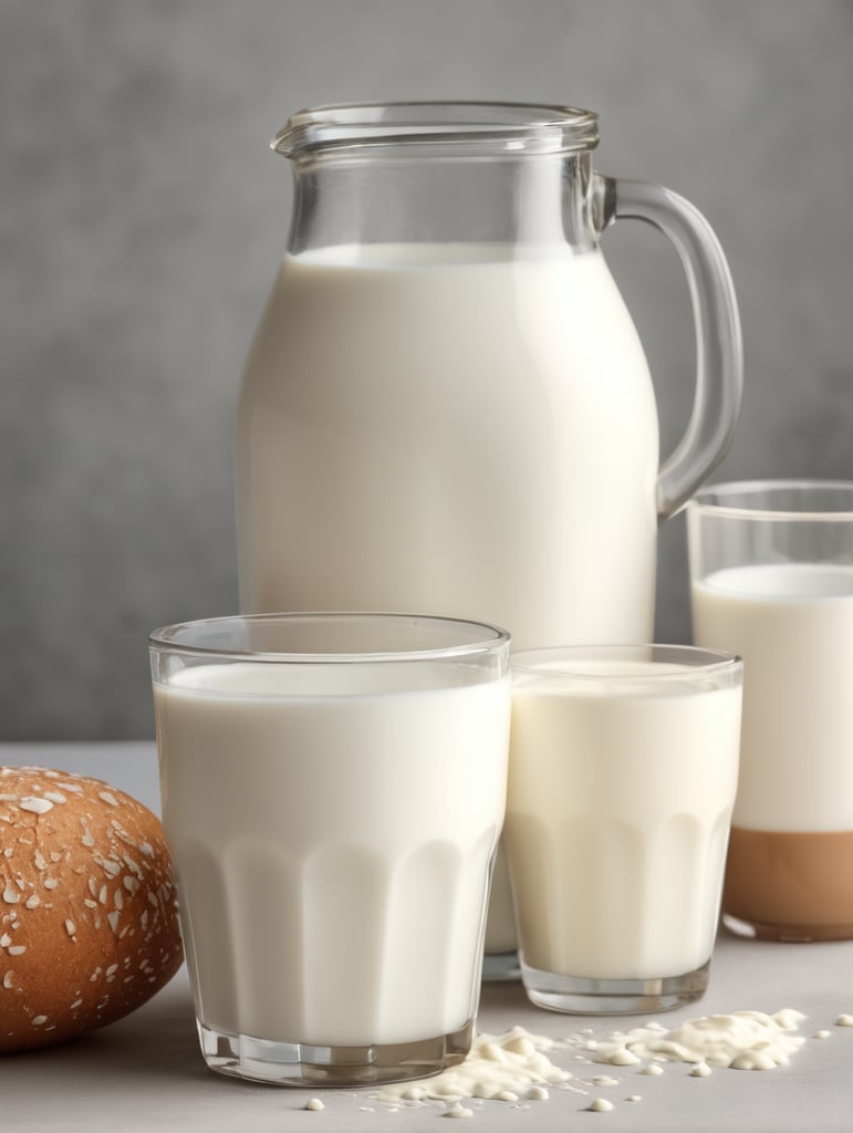 Premium Free ai Images | milk