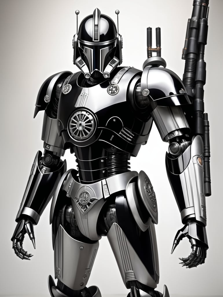 Premium Free ai Images | commando droid star wars full body battle pose ...