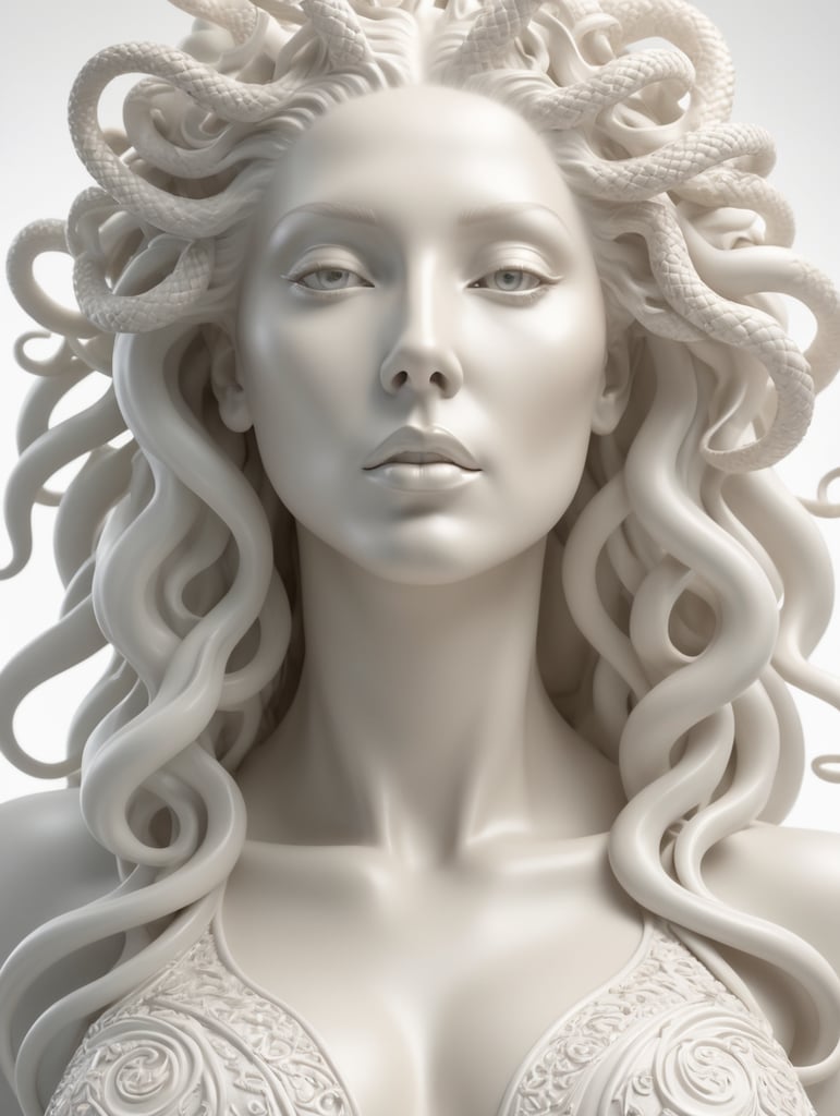 Premium Free ai Images | highly detailed full body of medusa