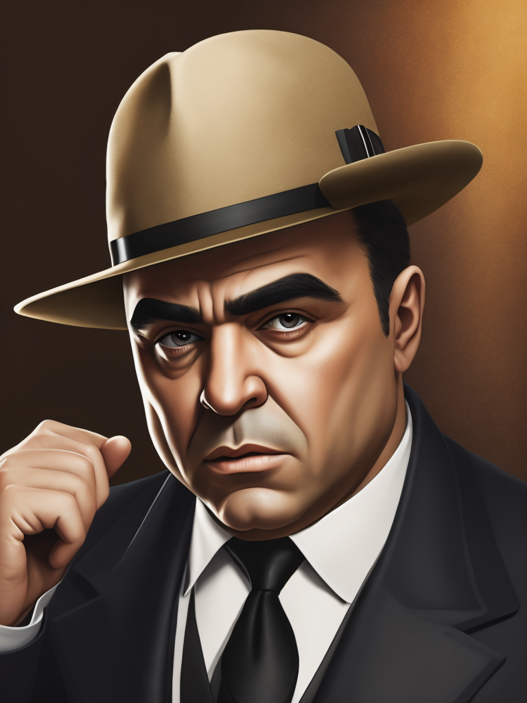 Lumenor AI Image Generation - portrait of gta man like al capone