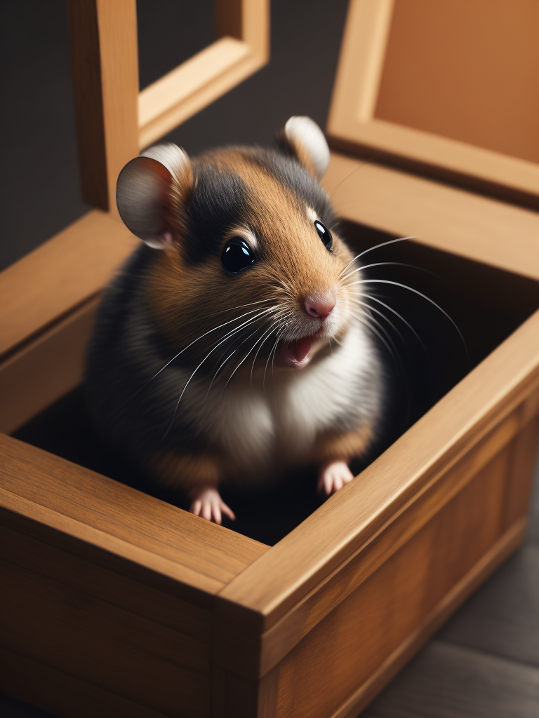 Lumenor AI Image Generation - hamster in box