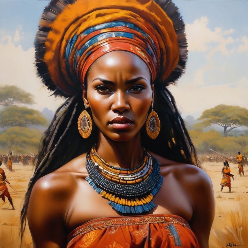 Premium Free ai Images | boldly ancestral native africa woman with ...