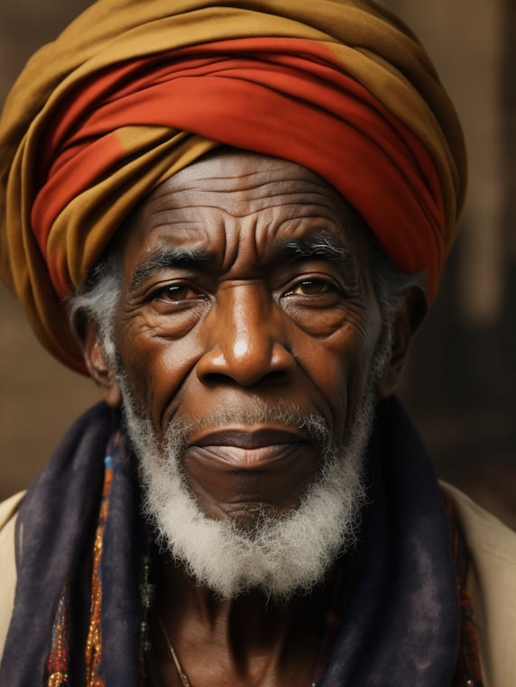 Premium Free ai Images | jamaicas old man portrait realistic image lots ...