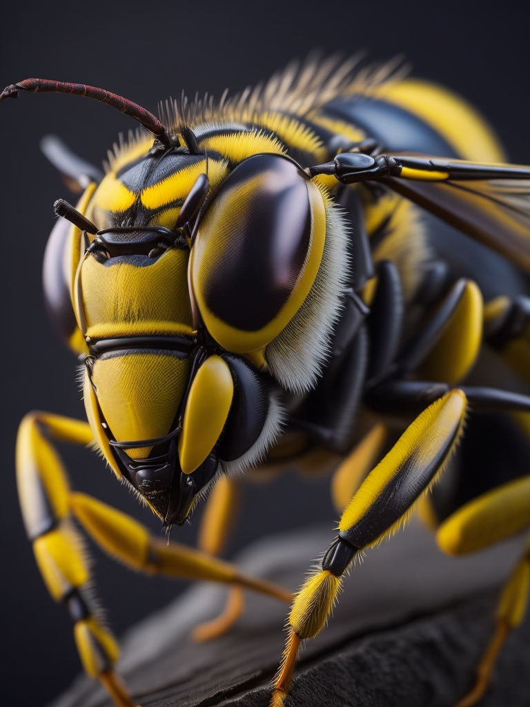 Premium Free ai Images | wasp macro photography close up high quality ...