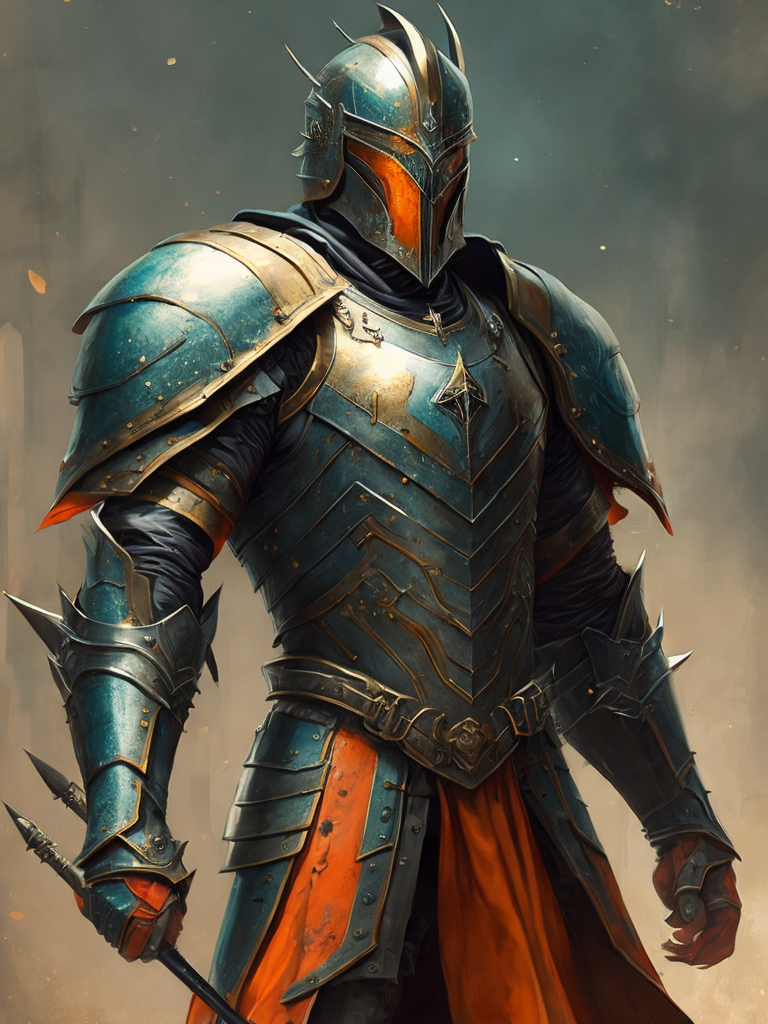 Lumenor AI Image Generation - medieval knight iron armor after the ...