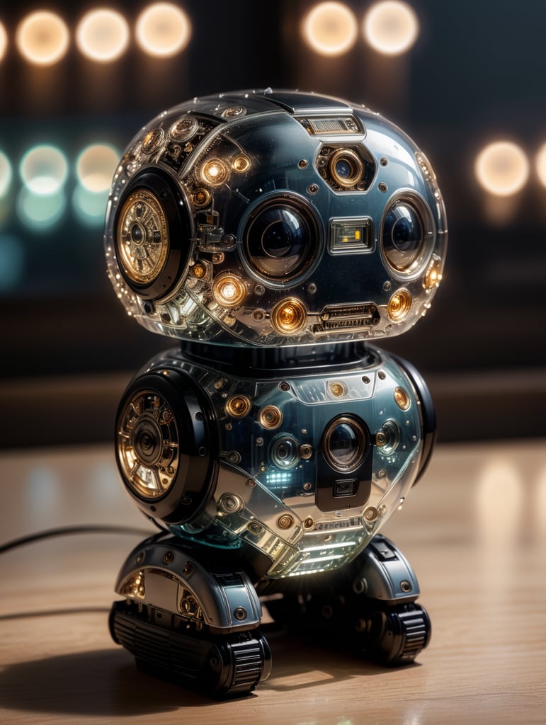 Premium Free ai Images | cute aesthetic tiny cute translucent ...