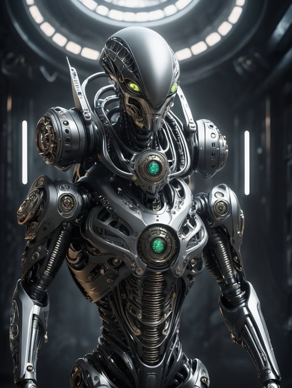 Premium Free ai Images | alien biomechanic full body cinematic style ...