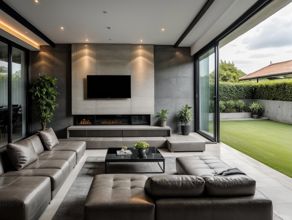 Premium Free ai Images | interior living room modern camera de lata de ...