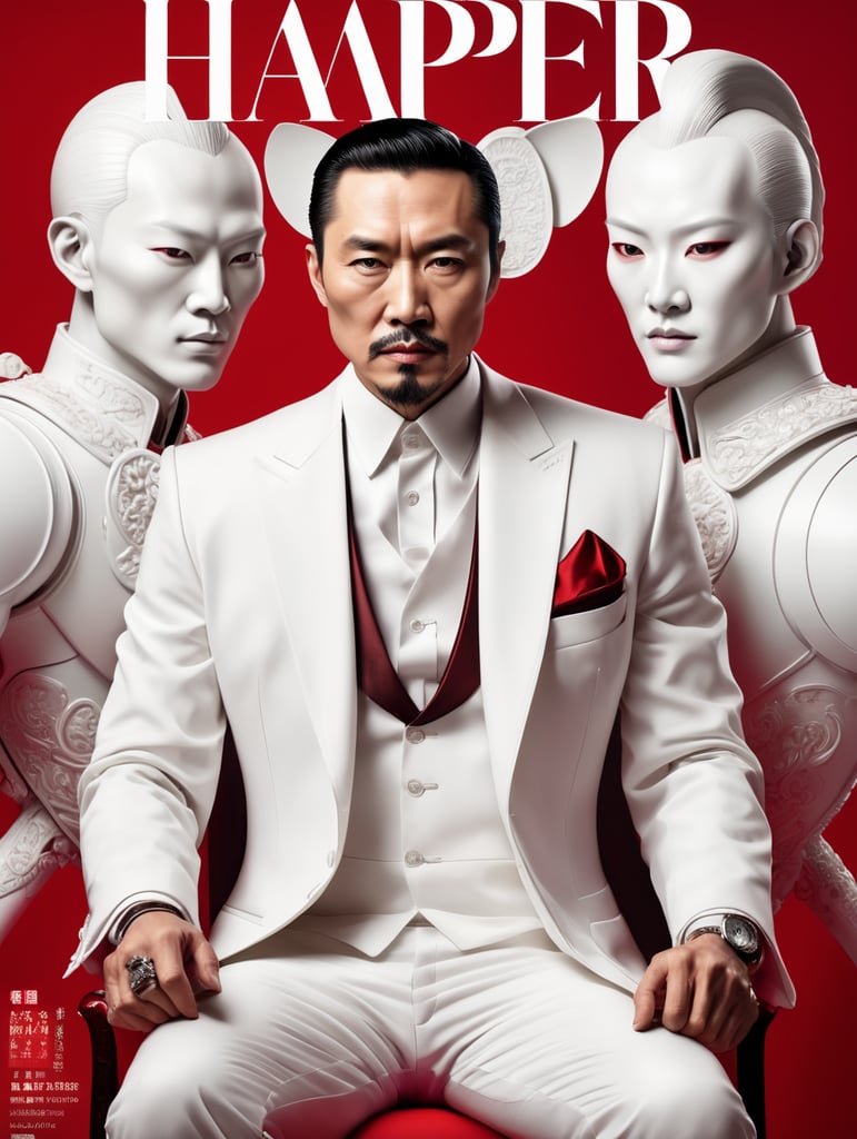 Premium Free ai Images | chinese godfather avant garde simplygo ...