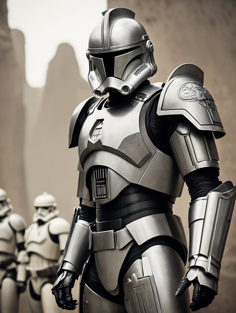Premium Free ai Images | person in star wars clone armor