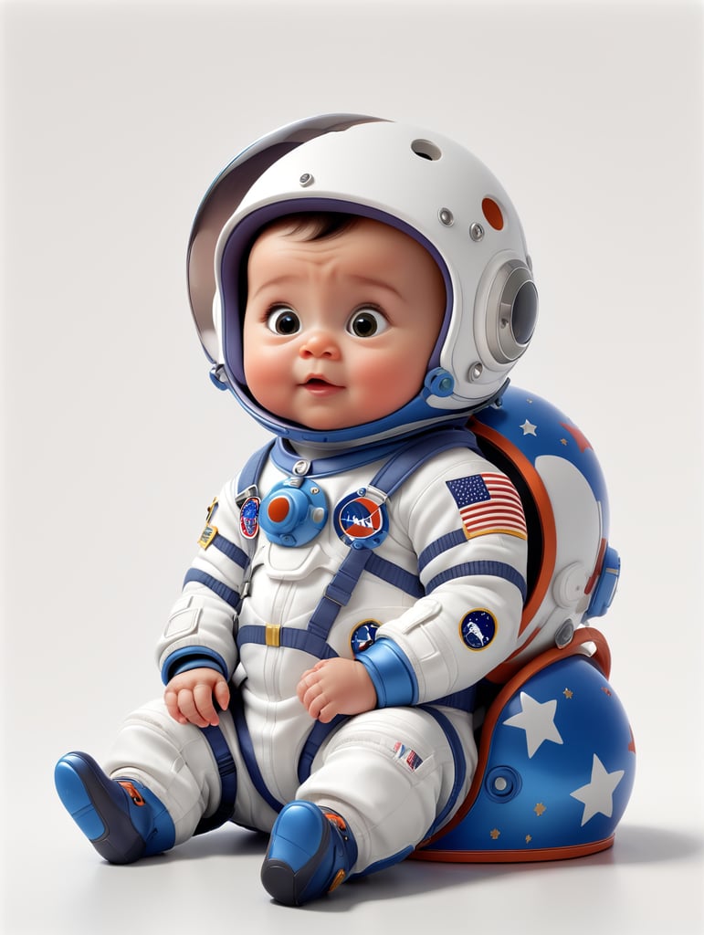 Premium Free ai Images | bebe sentado no chao com capacete de ...