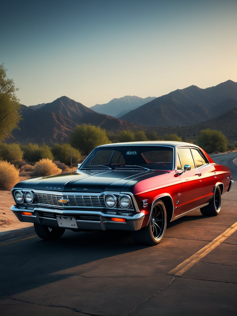 Premium Free ai Images | chevrolet impala widebody render lowered mesh ...