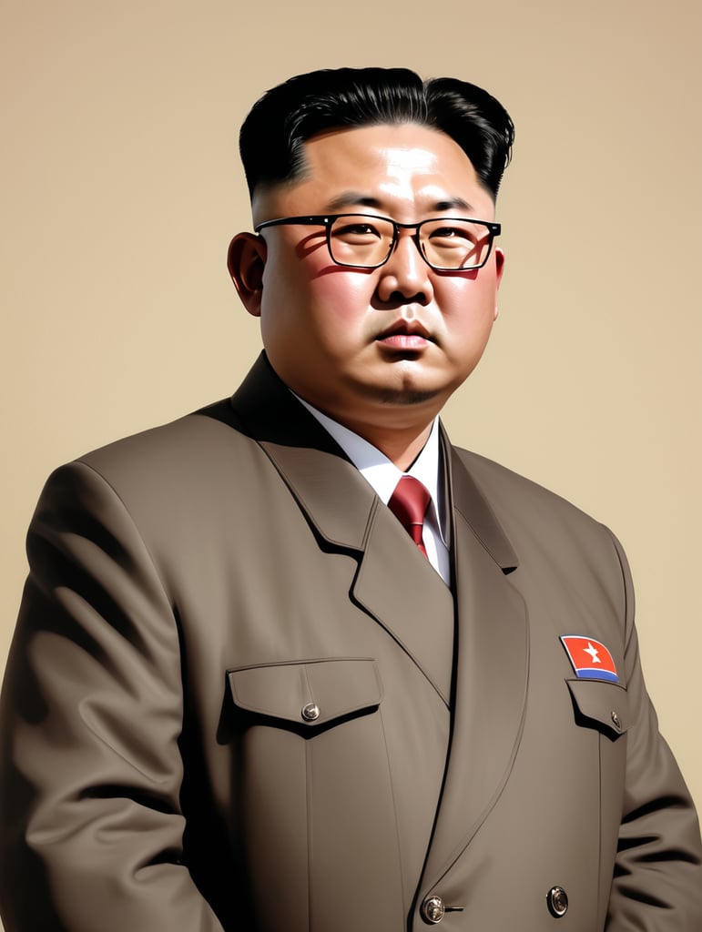 Premium Free ai Images | official north korean leader style