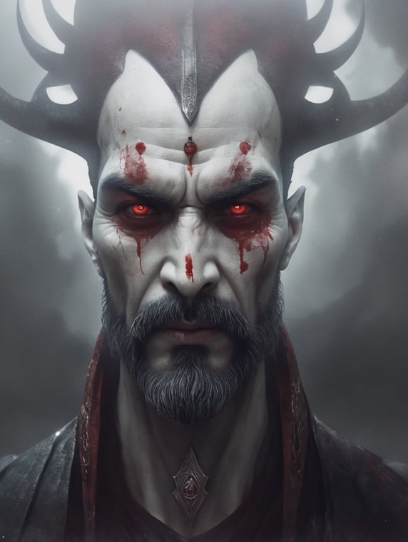 Premium Free ai Images | god of universe evil and bloody