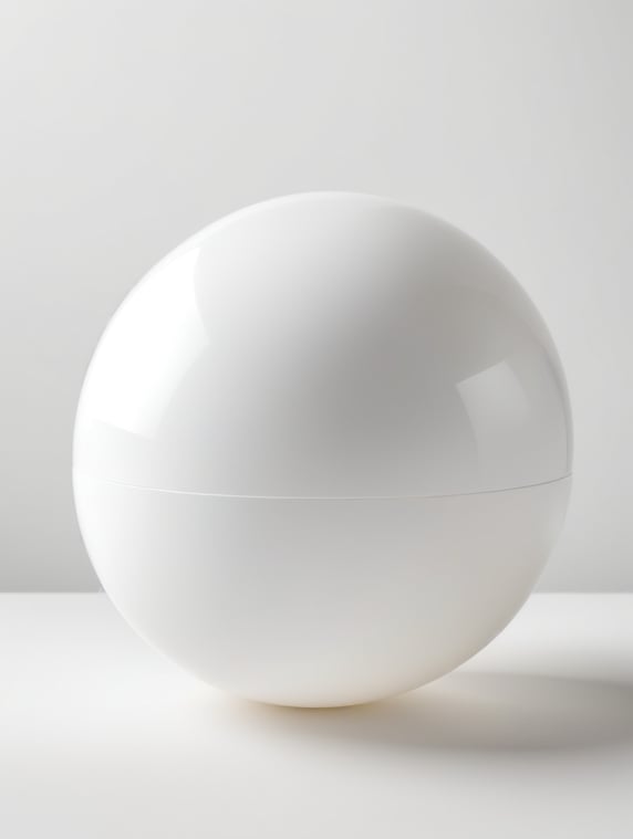 Premium Free ai Images | light gray plastic sphere isolated minimal