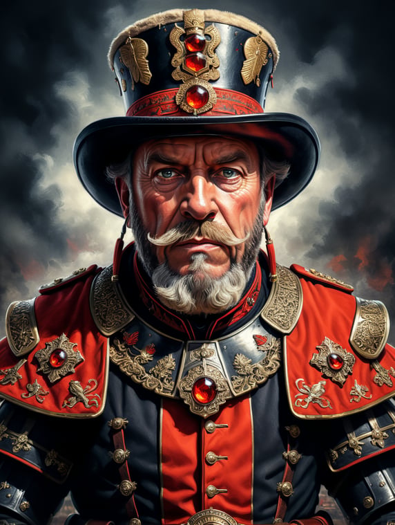 Premium Free ai Images | this artwork of beefeater by george wilson is ...