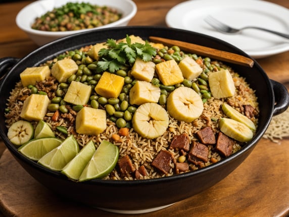 Premium Free ai Images | brazilian food known as maria izabel beautiful ...