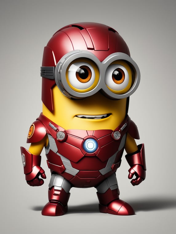Premium Free ai Images | minion as ironman
