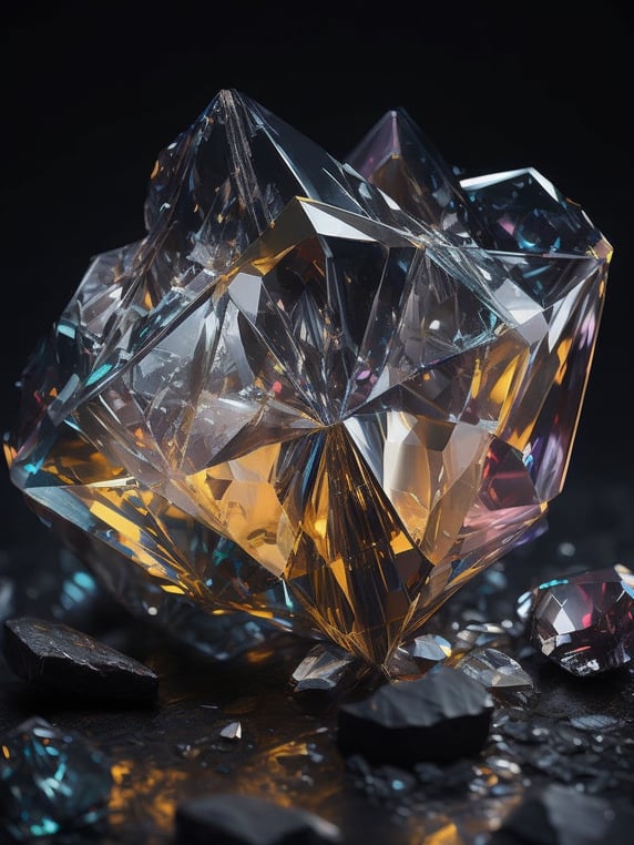 Premium Free ai Images | gem crystal sharp on details vibrance saturation