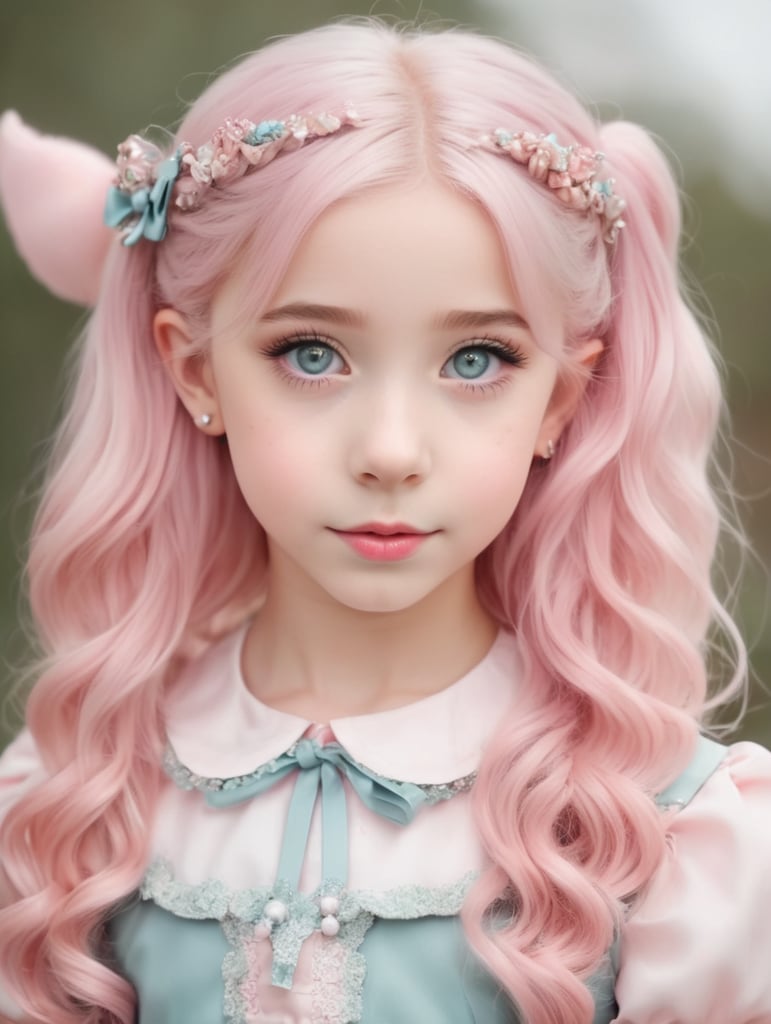 Premium Free ai Images | belle delphine as child pretty beautiful girl ...