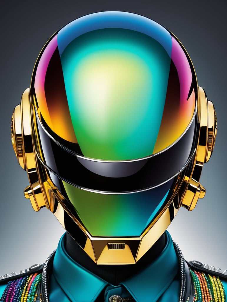 Premium Free ai Images | portrait of daft punk ultra realism super ...