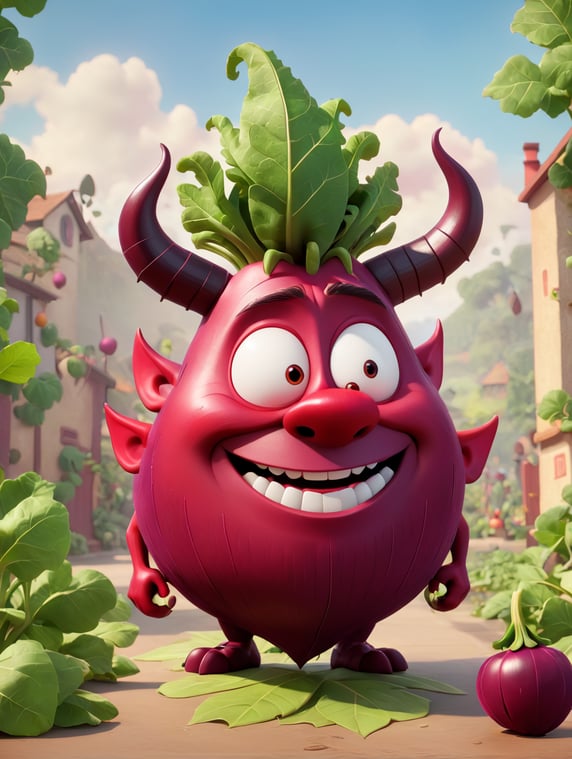 Premium Free ai Images | devil beetroot