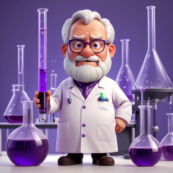 Premium Free ai Images | illustration of scientist in laboratory the ...