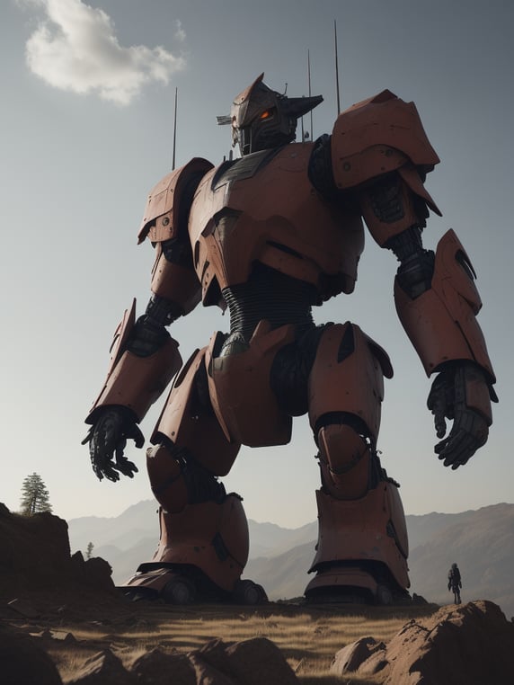 Premium Free ai Images | giant robots that have broken down into large ...
