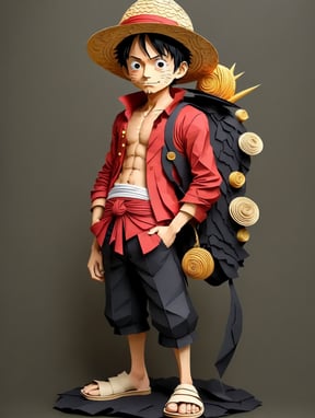 Premium Free ai Images | luffy one piece in vector style for tshirt design