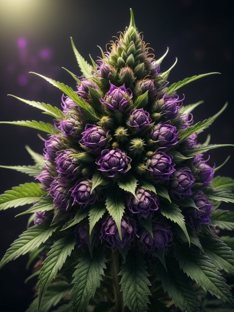 Premium Free ai Images | highly detailed and beautiful cannabis flower ...