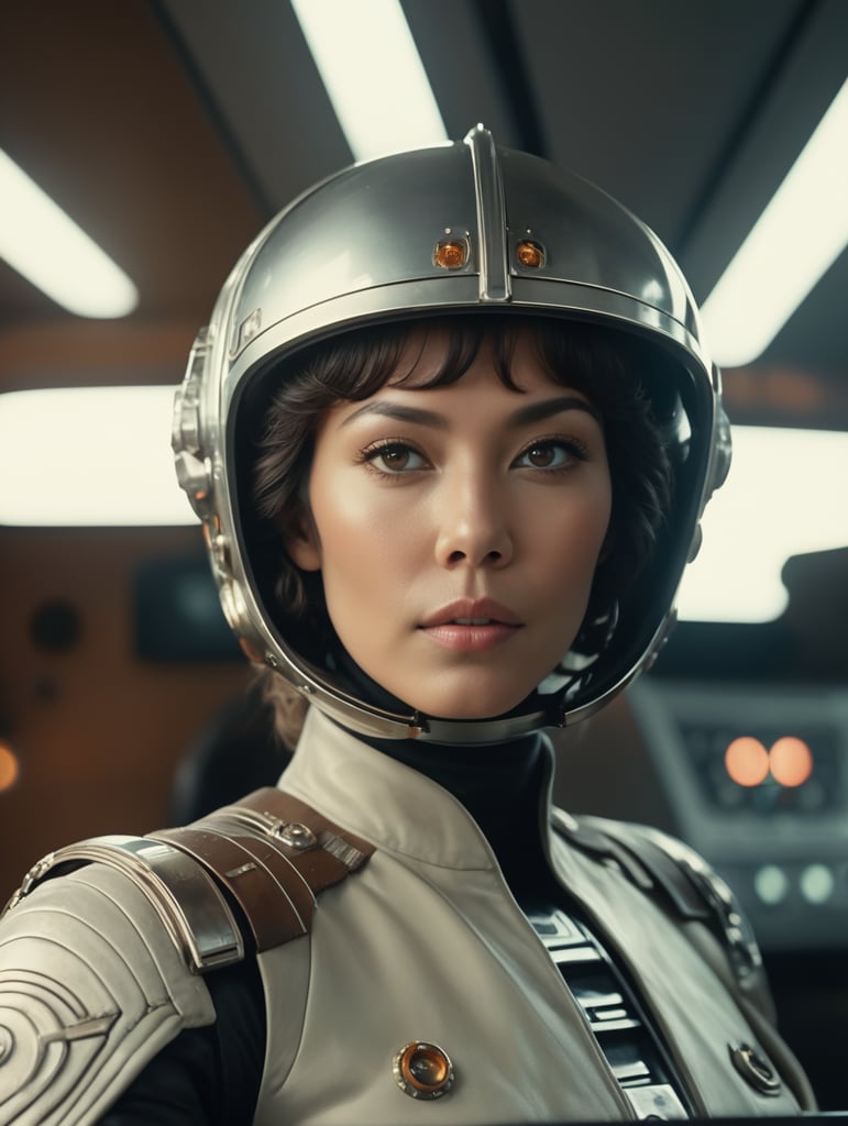 Premium Free ai Images | as female cyborg sci fi film grab ...