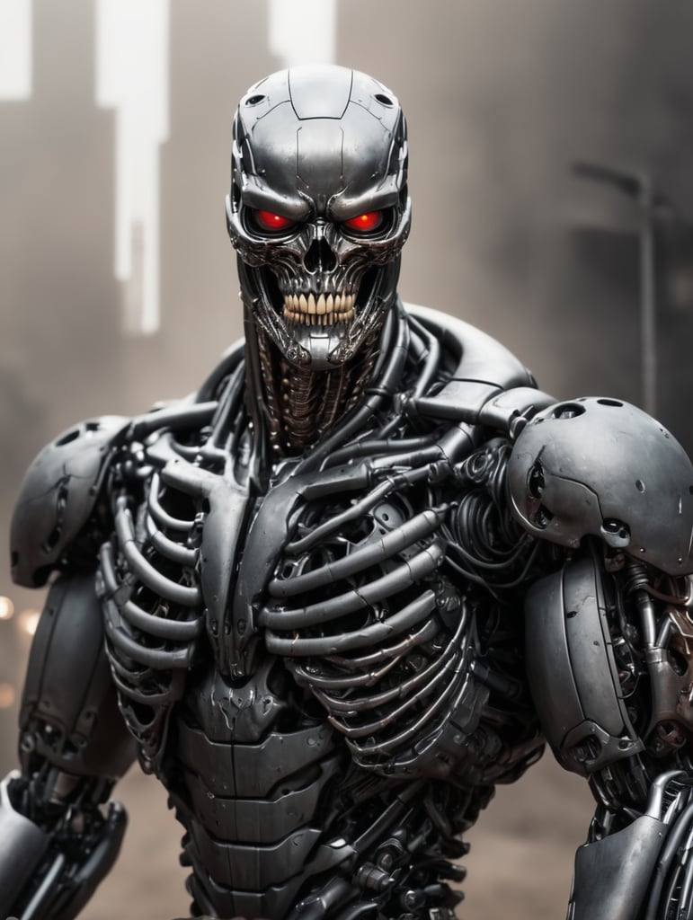 Premium Free ai Images | terminator with venom