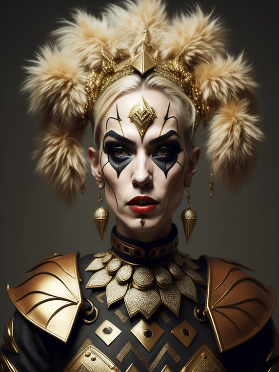 Lumenor AI Image Generation - epic portrait of tvenetian harlequin ...