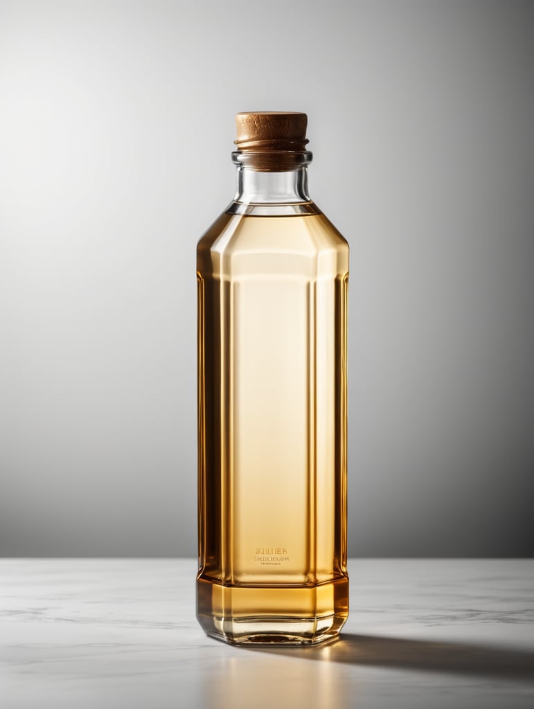 Premium Free ai Images | botella alta minimalista hexagonal de ...