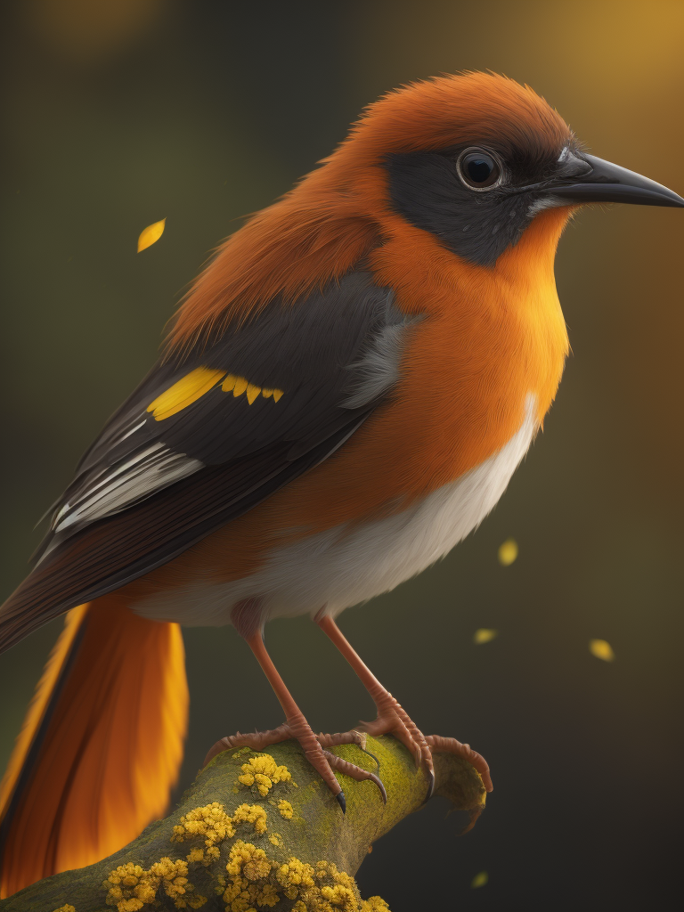 Premium Free ai Images | tiny birdy looking like nightingale just ...