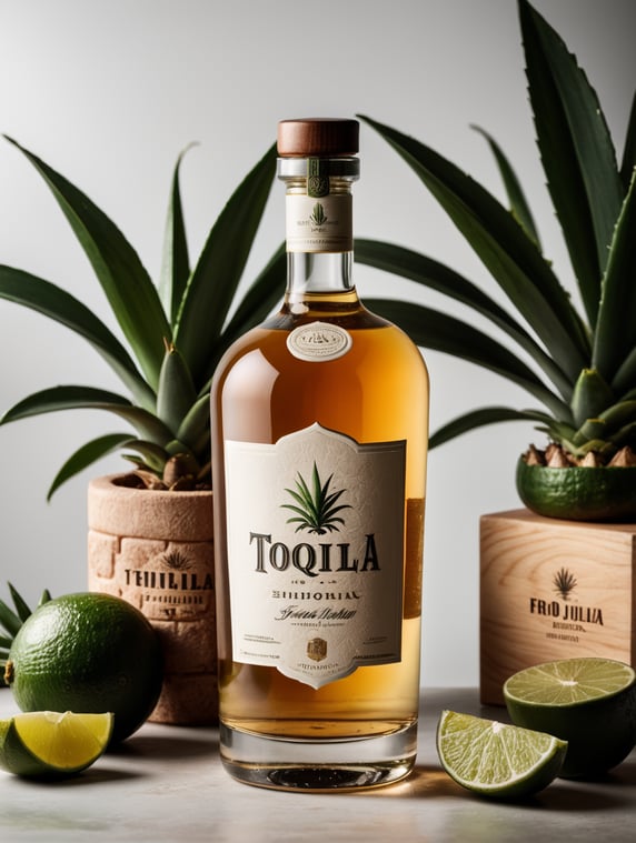 Premium Free ai Images | packaging and branding for tequila brand as if ...