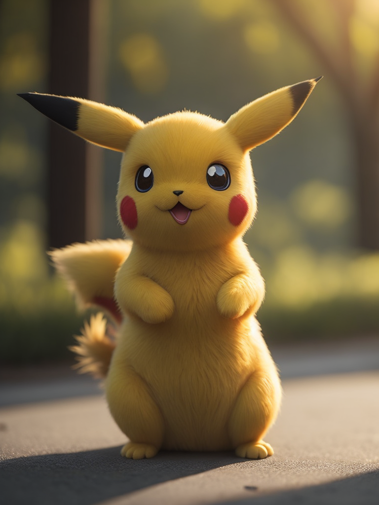 Premium Free ai Images | pikachu cute really cute cozy elegant detailed ...