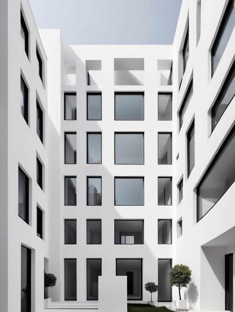 Premium Free ai Images | give me an example for minimalistic white ...