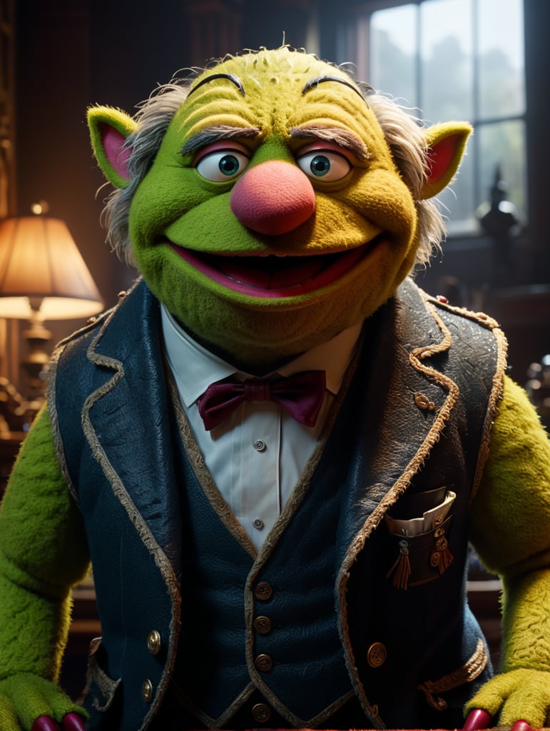 Premium Free ai Images | big mean carl from muppets