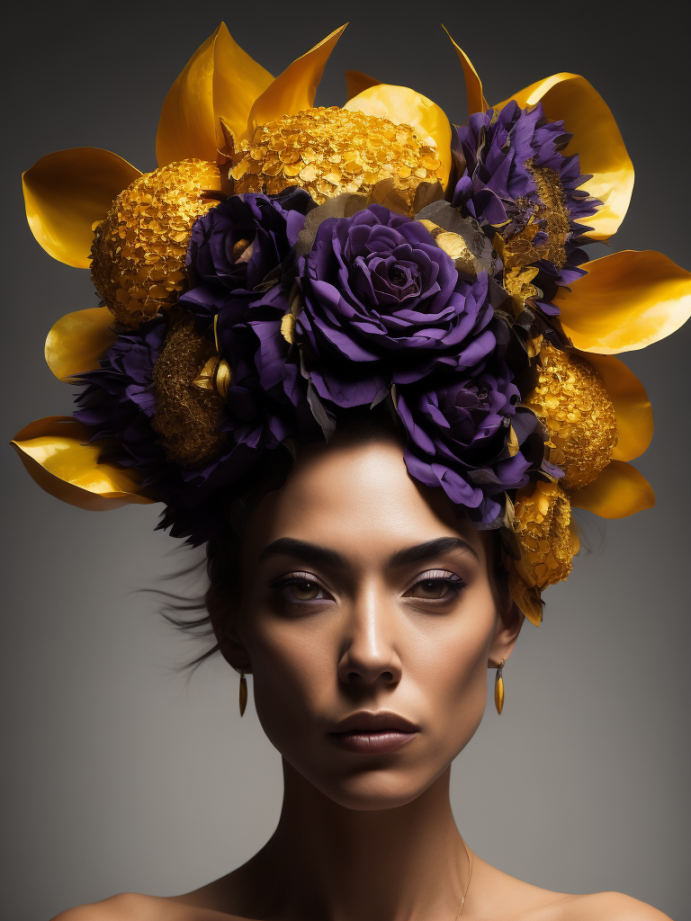 Lumenor AI Image Generation - woman wearing realistic papier mache ...